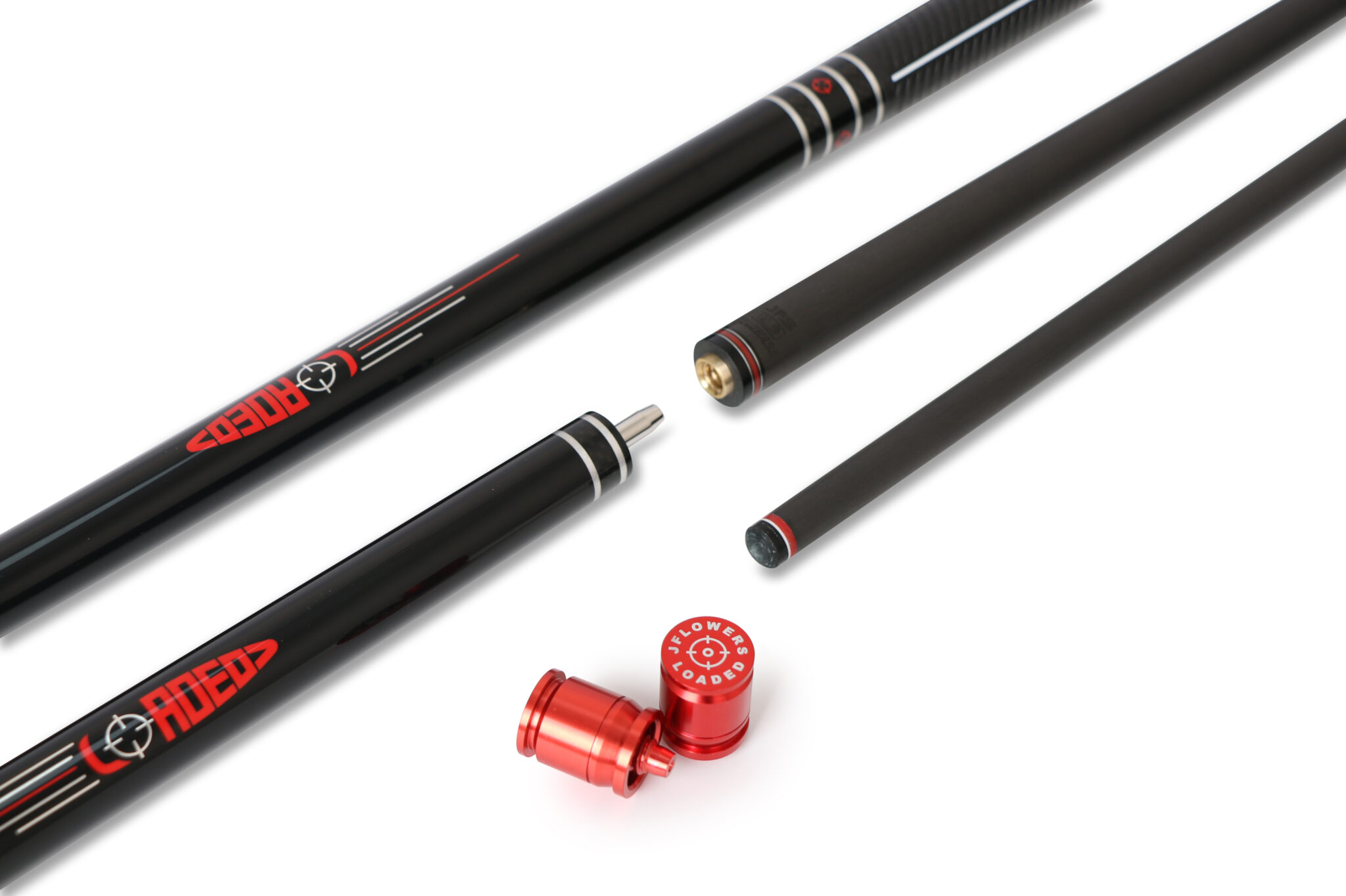 The revolutionary LOADED Break Cue from JFlowers Cues